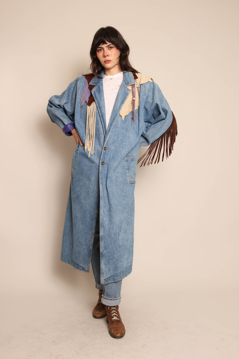 90s Southwestern Fringe Duster – Luxie Vintage