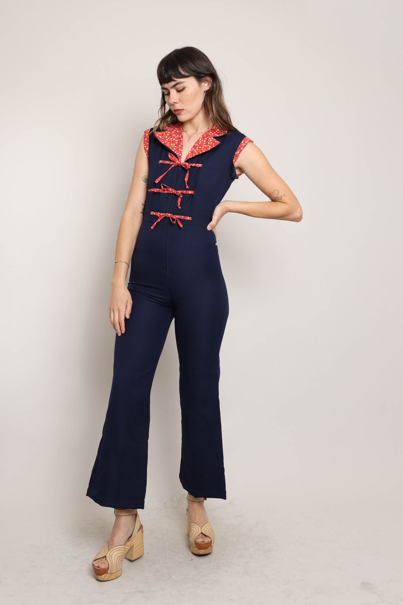 70s Bell Bottom Jumpsuit – Luxie Vintage