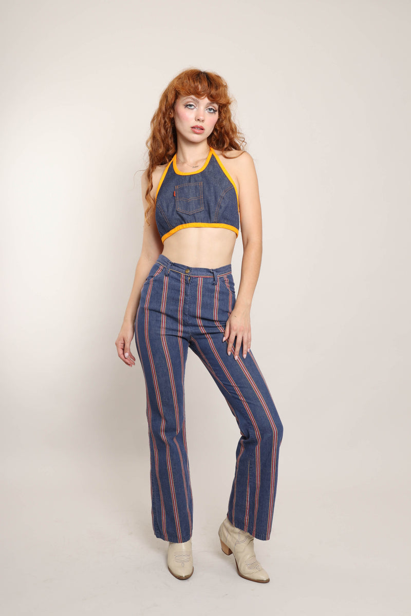 70s Mod Striped Jeans – Luxie Vintage