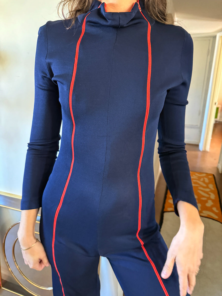 70s Mod Zipper Jumpsuit – Luxie Vintage