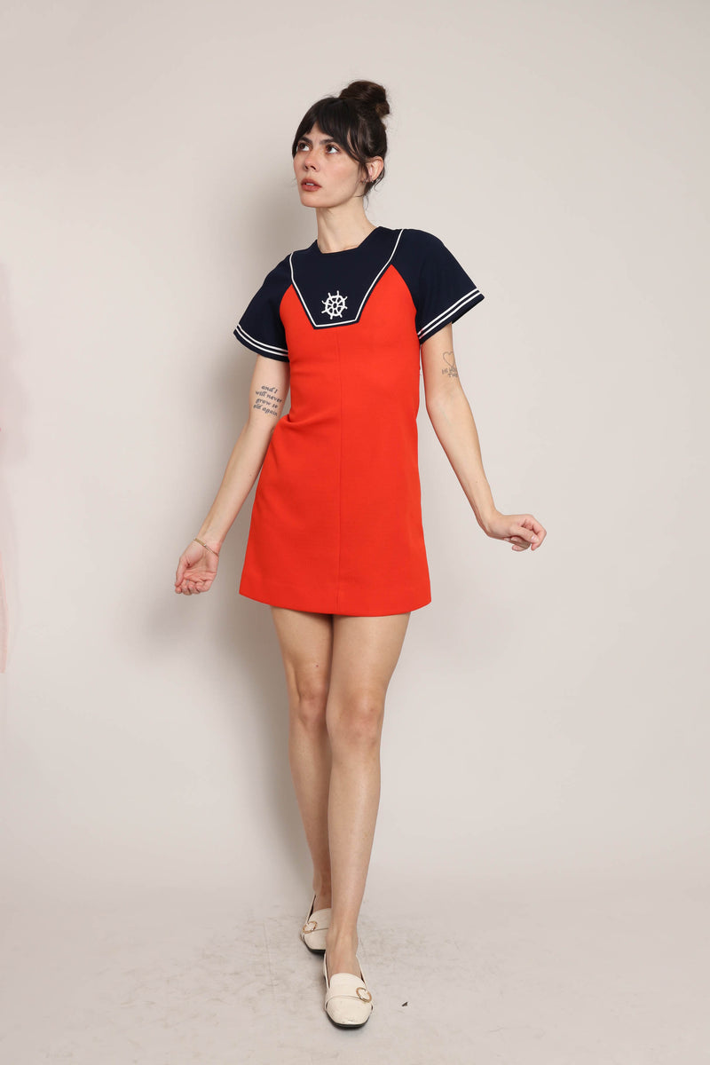 70s Sailor Mini Dress – Luxie Vintage