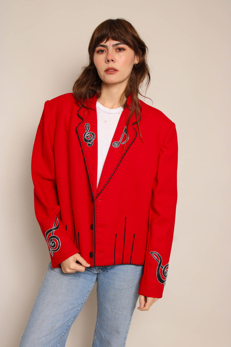 80s Music Note Jacket – Luxie Vintage