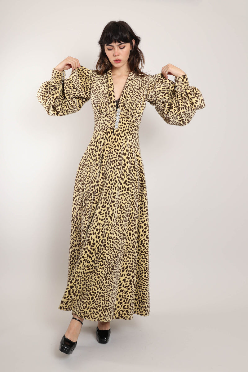 40s Leopard Princess Dress Coat – Luxie Vintage