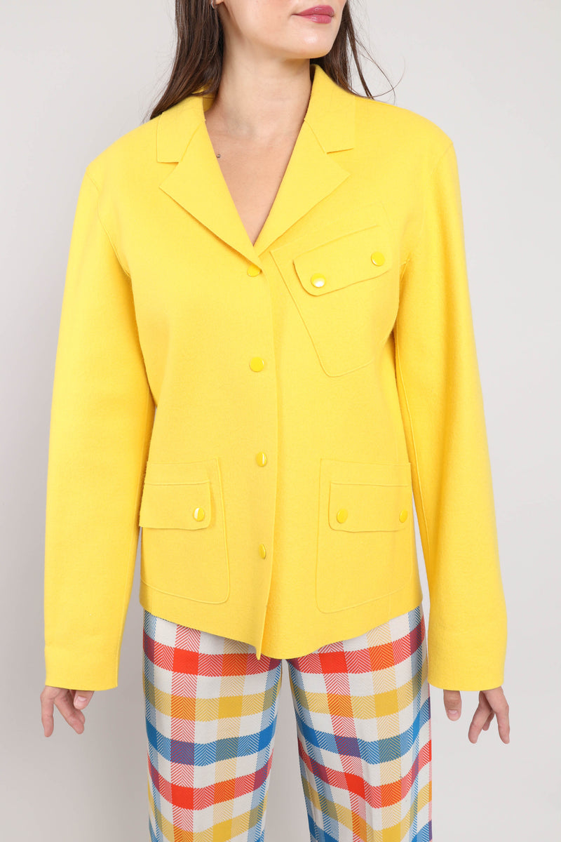 80s Sunshine Yellow Jacket – Luxie Vintage